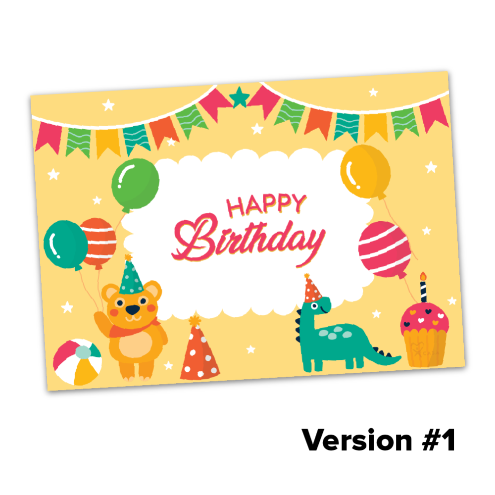 Custom Happy Birthday Greeting Cards With envelopes - SHOP Here